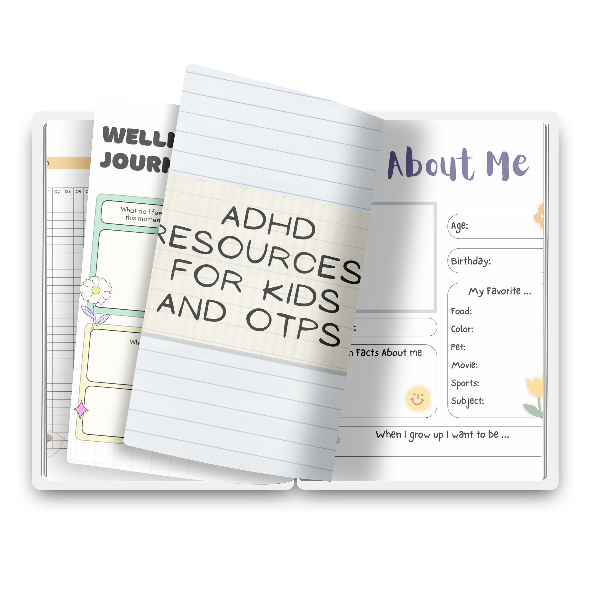 Adhd Planner for Kids Planner Printable Adhd Planner Adhd Student ...