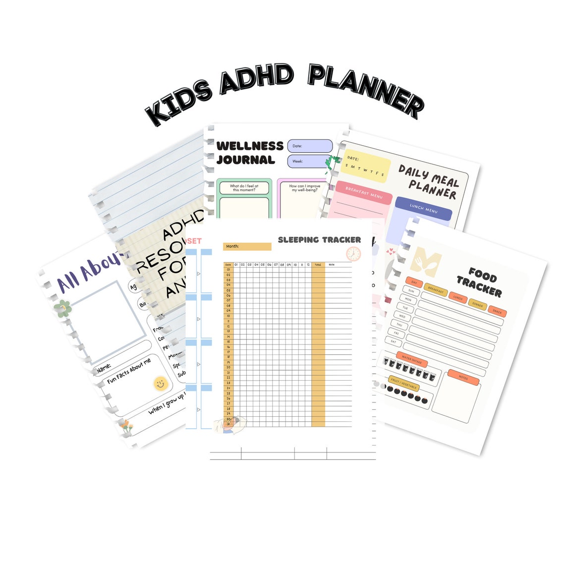 Adhd Planner for Kids Planner Printable Adhd Planner Adhd Student ...