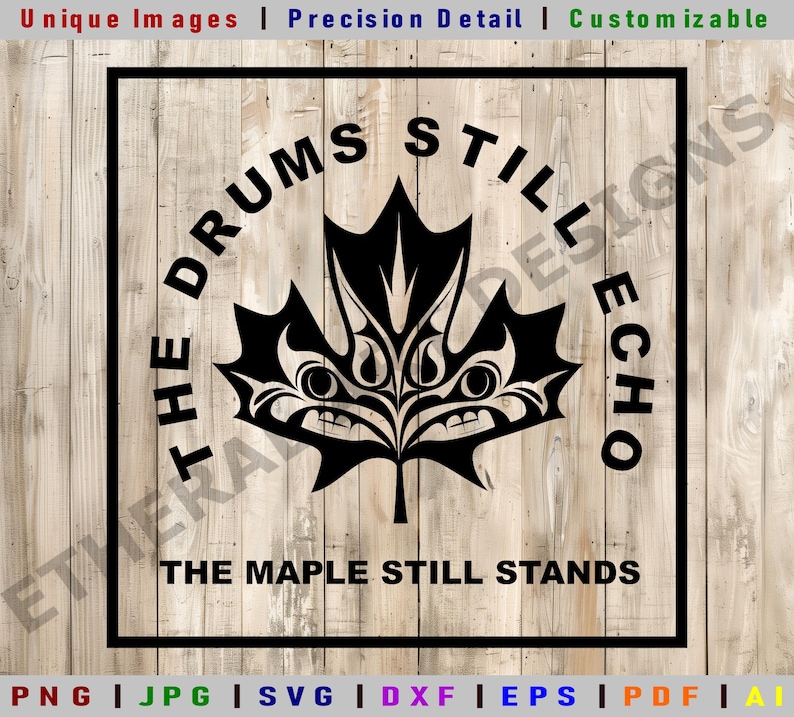 Canadian Maple Leaf Logo SVG | Native Inspiration Clipart (digital) - Etsy