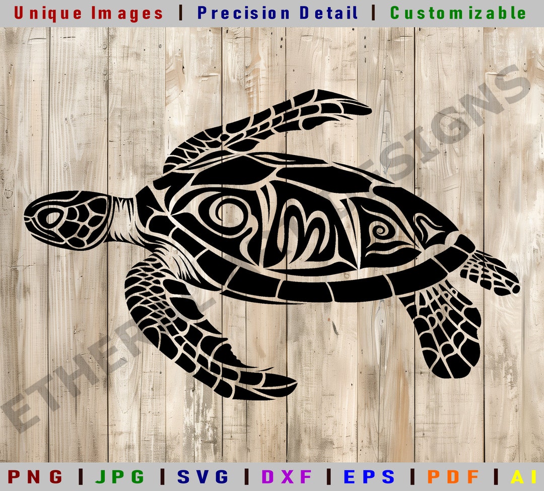 Turtle SVG | Turtle DXF | Inuit Art | Alaskan Native Art | Cricut Cut ...