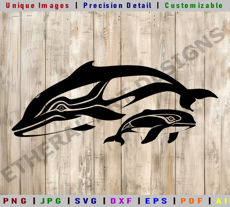 Whale SVG | Whale DXF | Inuit Art | Alaskan Native Art | Cricut Cut ...