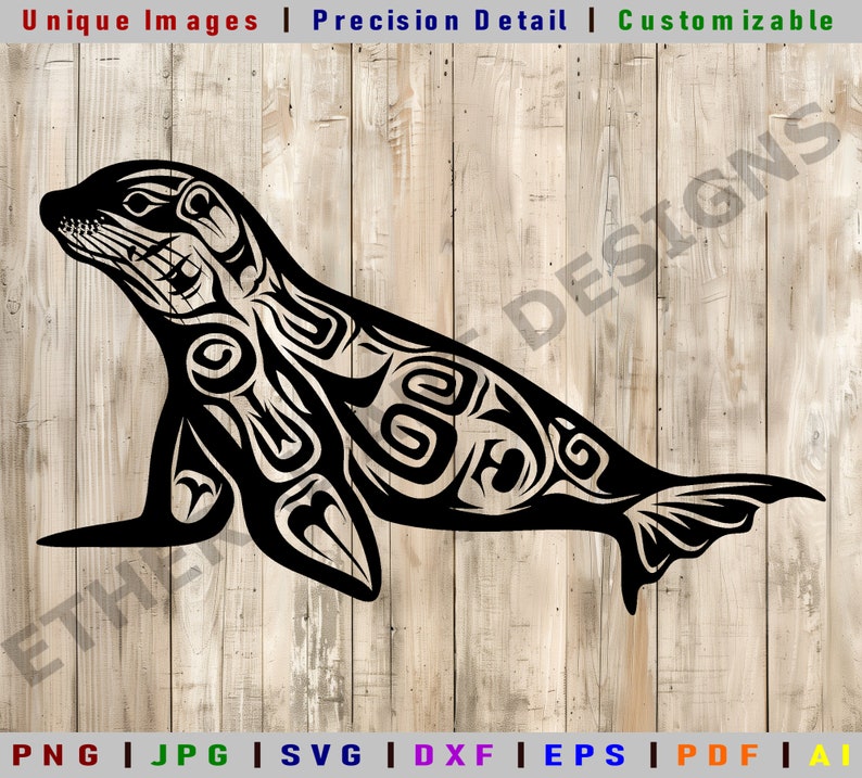 Seal SVG Canadian Native Art Alaskan Native Art Cricut Cut File Seal ...
