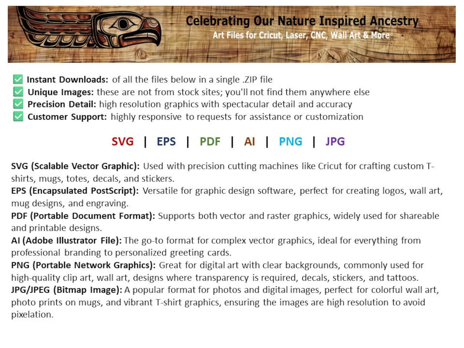 Eagle SVG | Canadian Native Art, Alaskan Design (digital Files) - Etsy