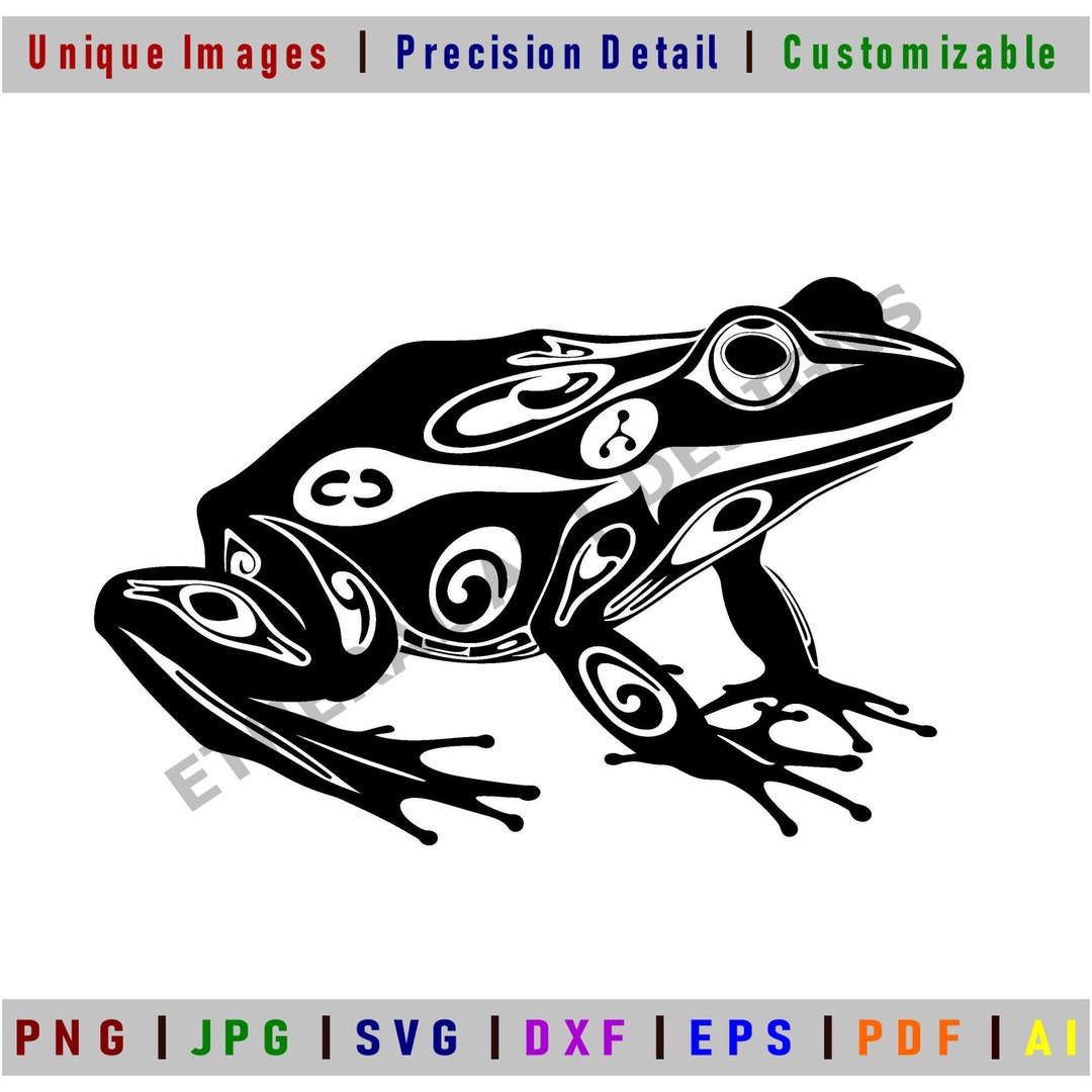 Frog SVG Frog DXF Inuit Art Alaskan Native Art Cricut Cut File Digital ...