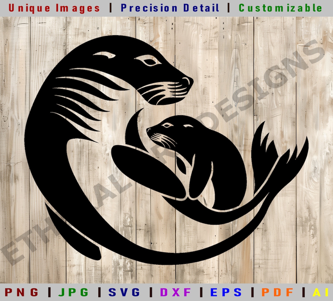 Seal SVG | Seals DXF | Inuit Art | Alaskan Native Art | Cricut Cut File ...
