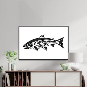 Salmon SVG | Canadian Native Art | Alaskan Native Art | Cricut Cut File ...