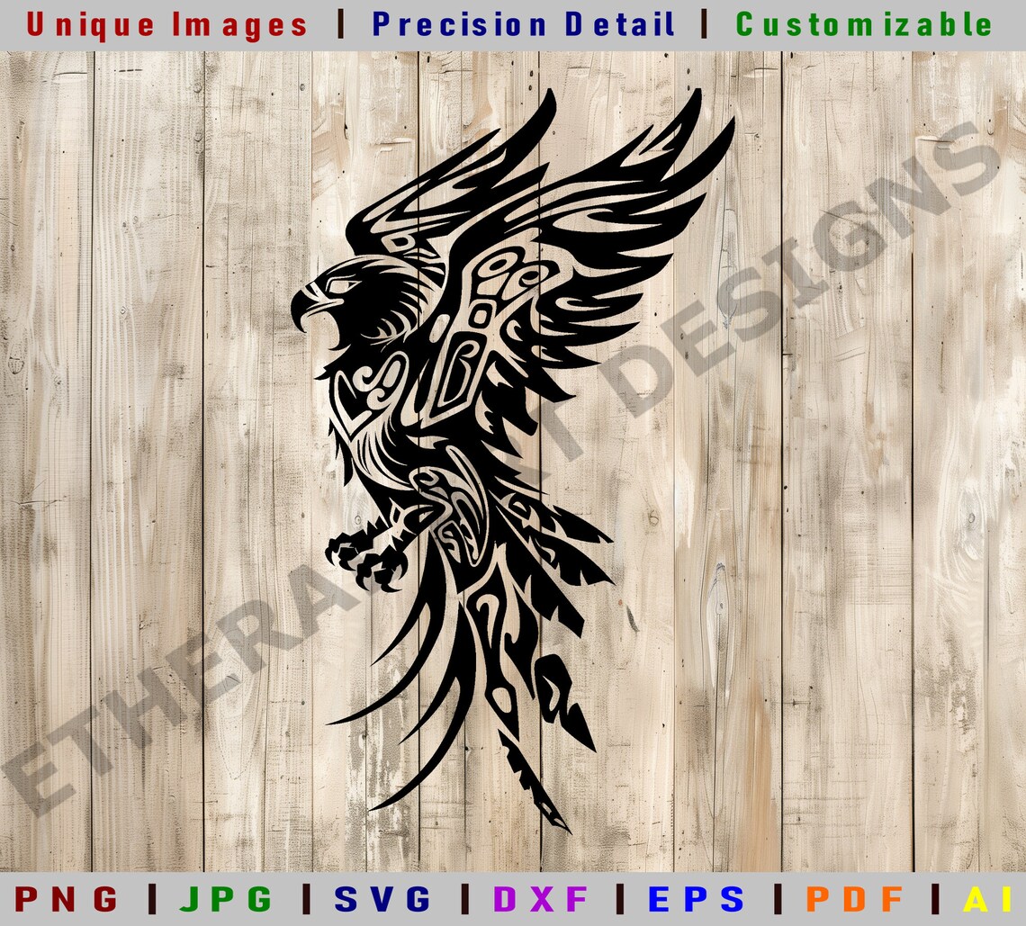 Eagle SVG | Canadian Native Art, Alaskan Design (digital Files) - Etsy