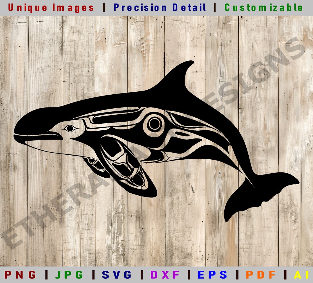 Beluga Whale SVG | Beluga Whale DXF | Inuit Art | Alaskan Native Art ...