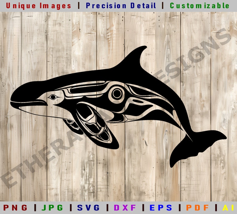 Beluga Whale SVG | Beluga Whale DXF | Inuit Art | Alaskan Native Art ...