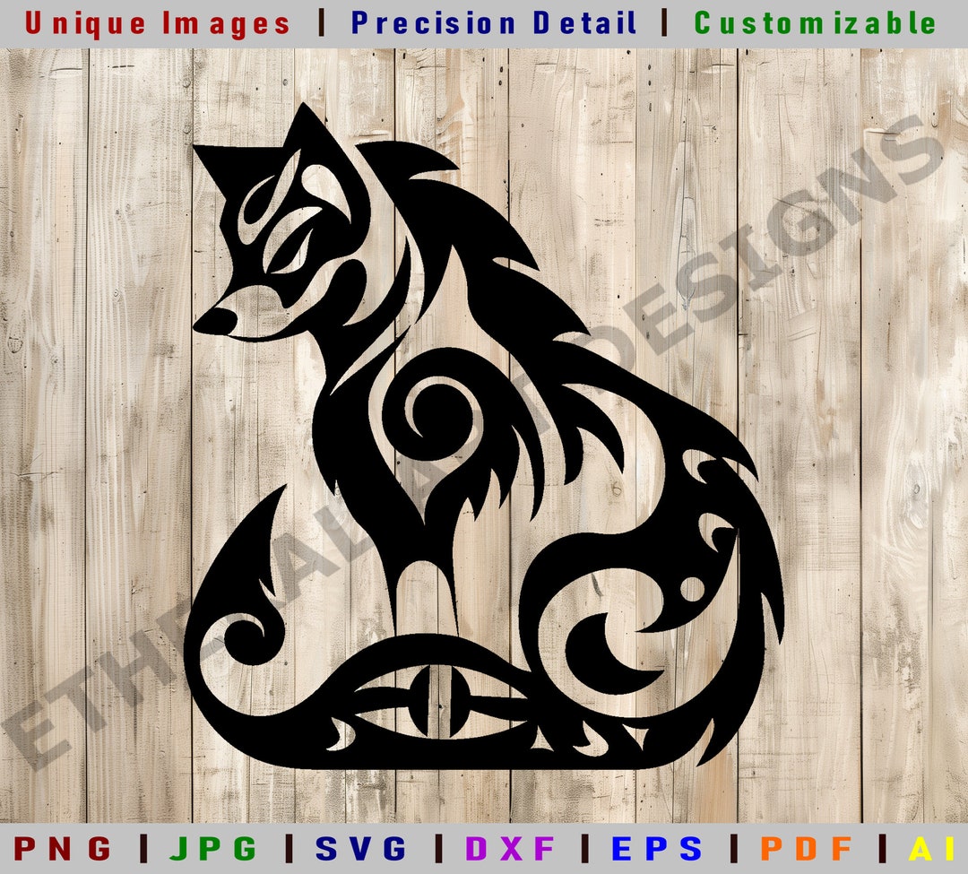 Artic Fox SVG | Artic Fox DXF | Inuit Art | Alaskan Native Art | Cricut ...