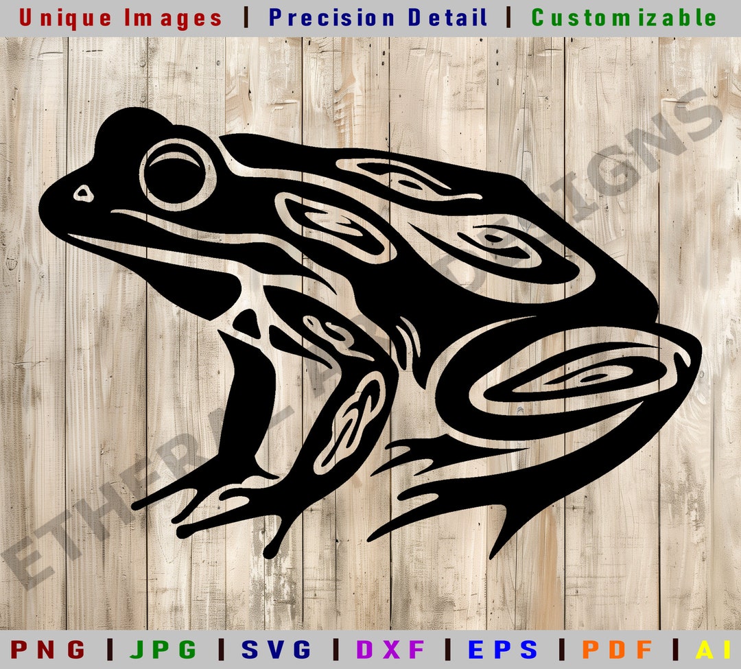 Frog SVG | Canadian Native Art | Alaskan Native Art | Cricut Cut File ...