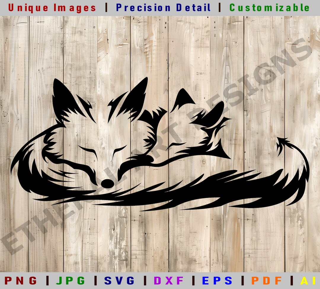 Baby Fox SVG | Baby Fox DXF | Inuit Art | Alaskan Native Art | Cricut ...