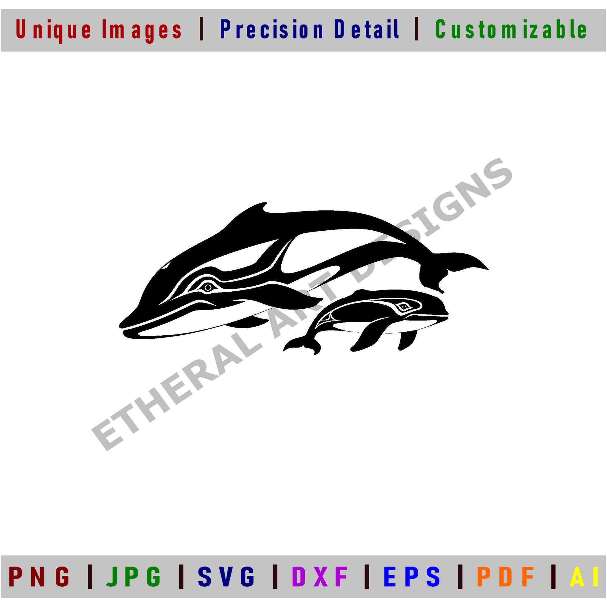 Whale SVG Whale DXF Inuit Art Alaskan Native Art Cricut Cut File ...