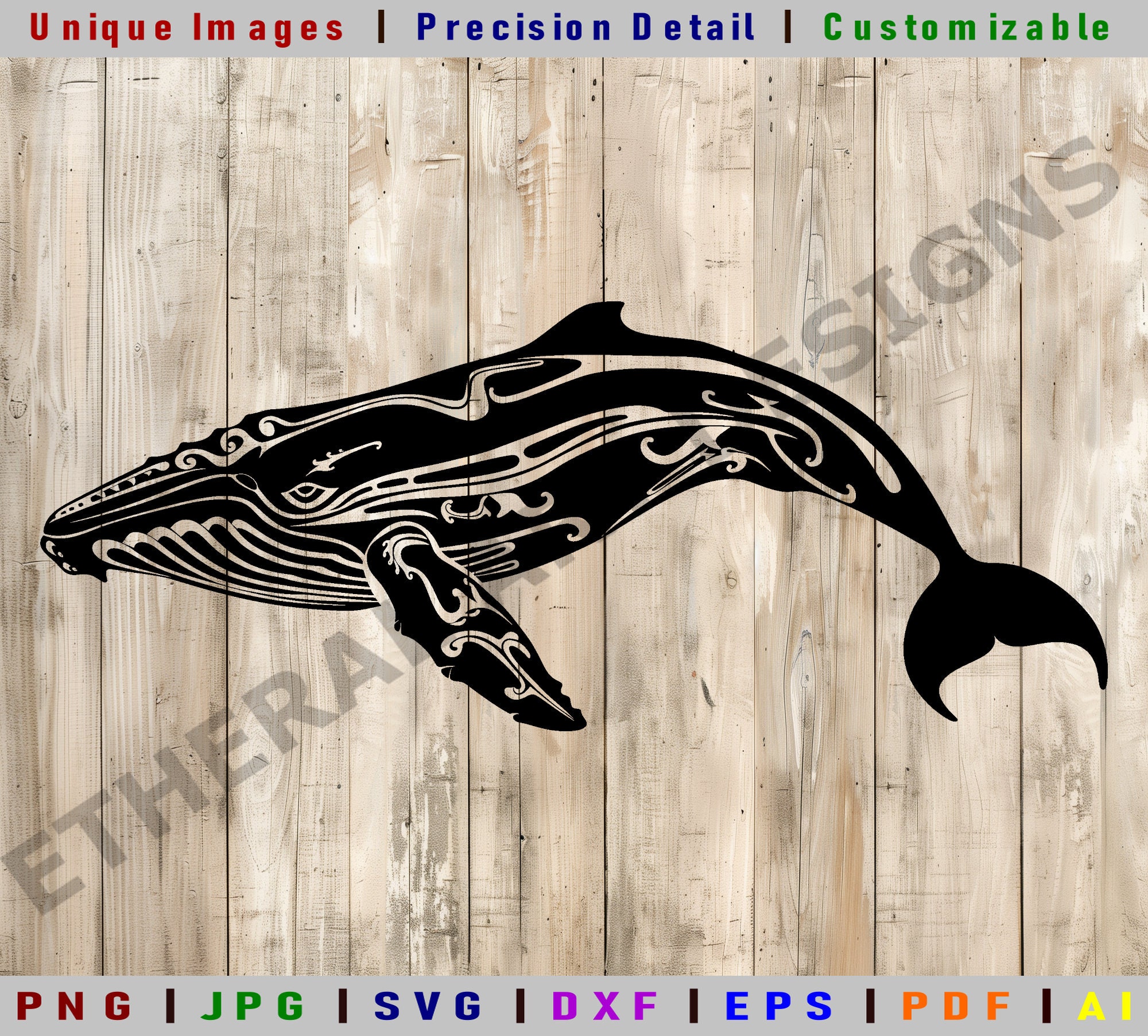 Whale SVG | Whale DXF | Inuit Art | Alaskan Native Art | Cricut Cut ...