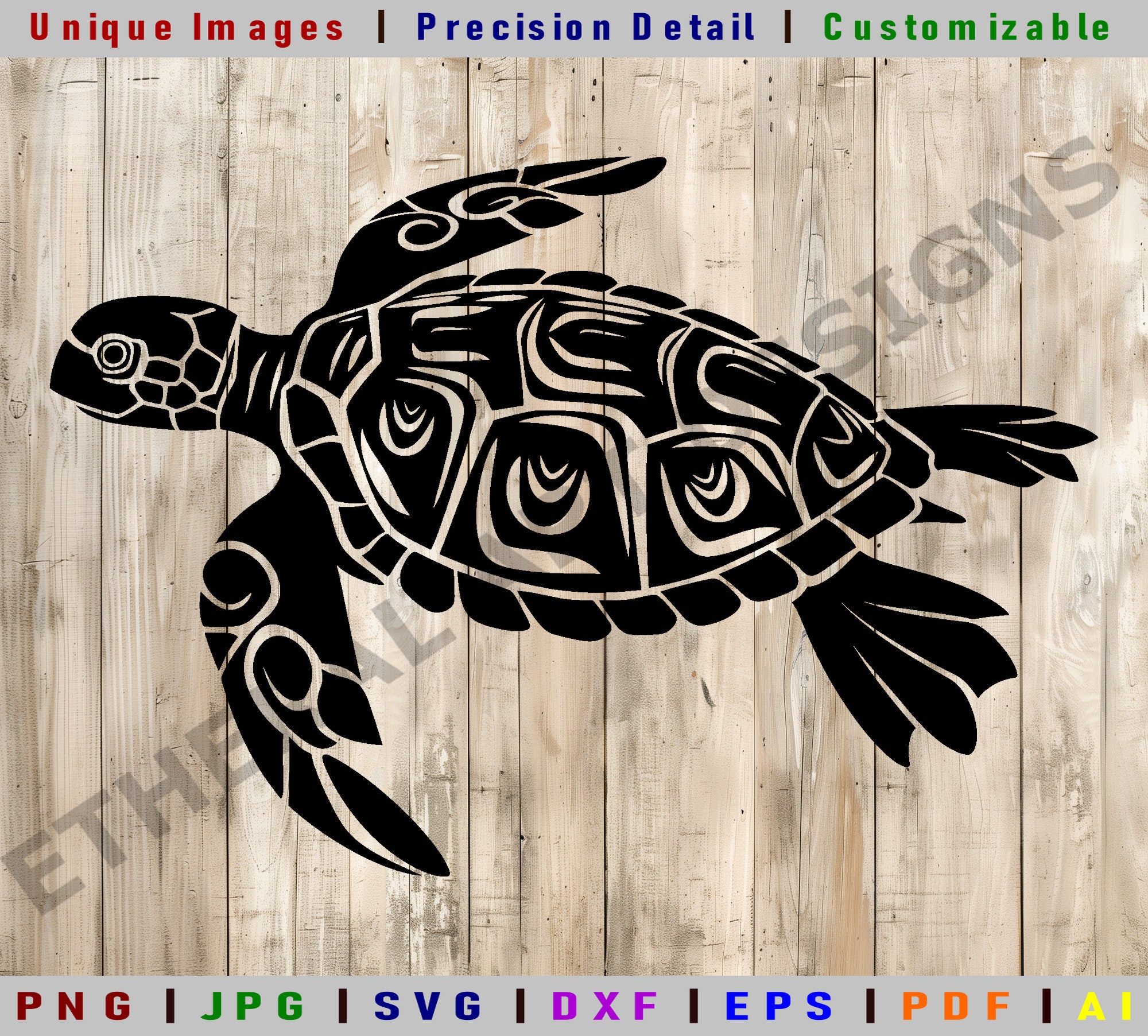 Turtle SVG | Turtle DXF | Inuit Art | Alaskan Native Art | Cricut Cut ...