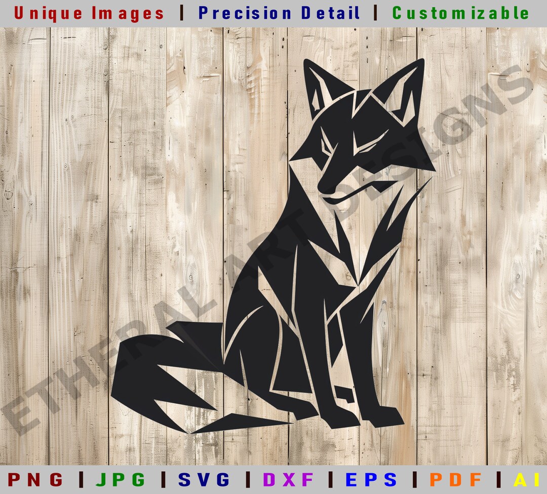 Geometric Fox SVG | Alaskan Canadian Native Art | Cricut Cut File | CNC ...