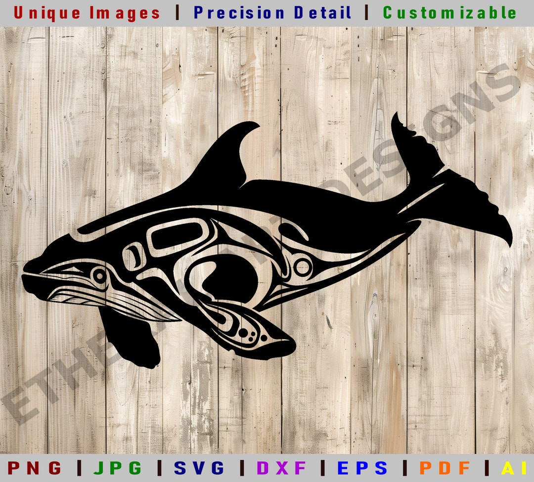 Beluga Whale SVG | Beluga Whale DXF | Inuit Art | Alaskan Native Art ...