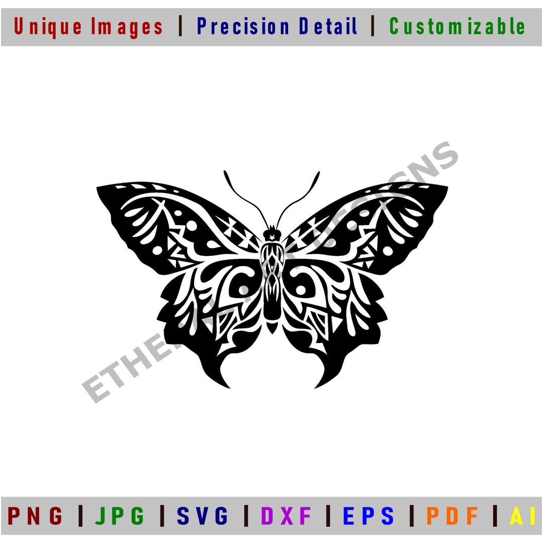 Butterfly SVG Butterfly DXF Inuit Art Alaskan Native Art Cricut Cut ...