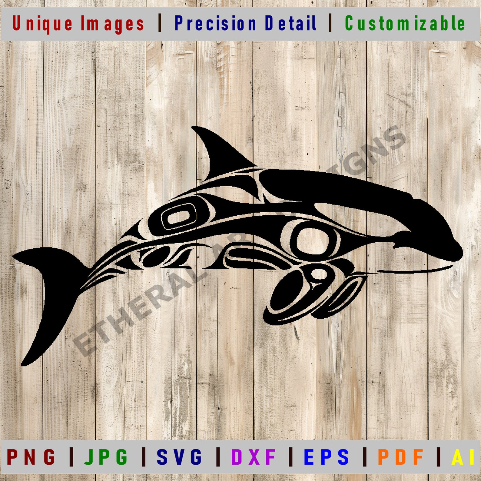 Orca SVG | Canadian Native Art | Alaskan Native Art | Cricut Cut File ...