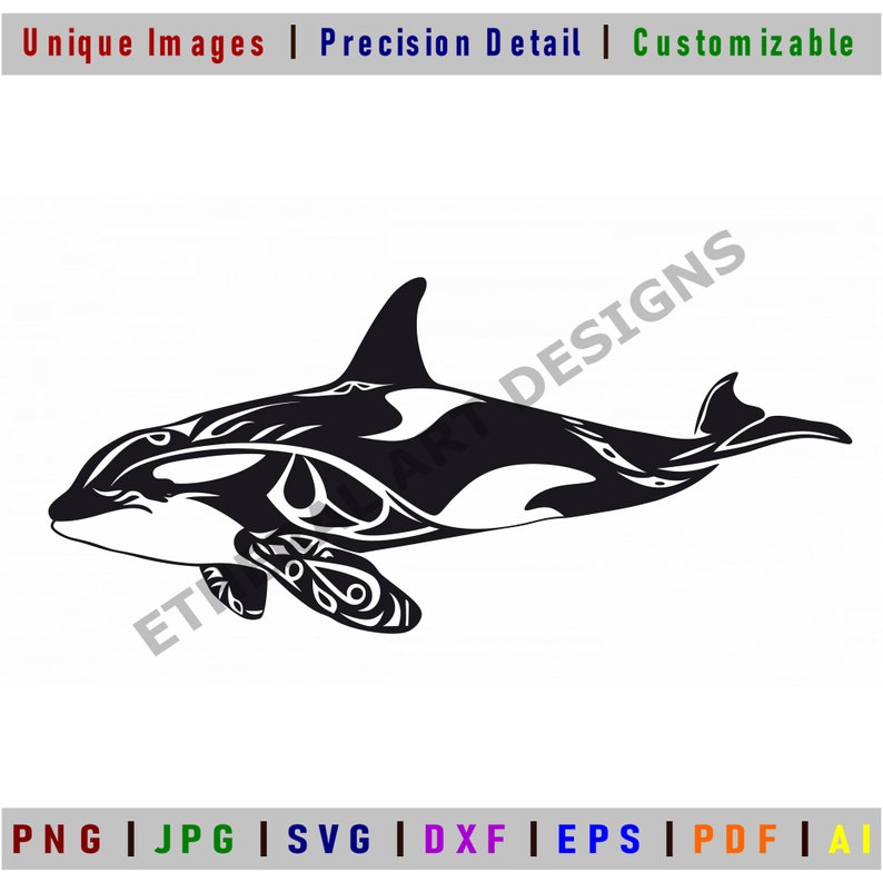 Orca SVG Canadian Native Art Alaskan Native Art Cricut Cut File Orca ...