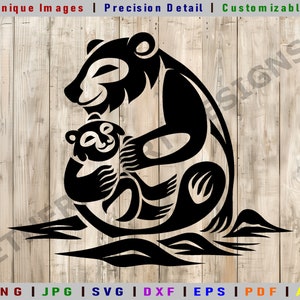 Bear Cub SVG | Baby Bear SVG | Inuit Art | Alaskan Native Art | Cricut ...