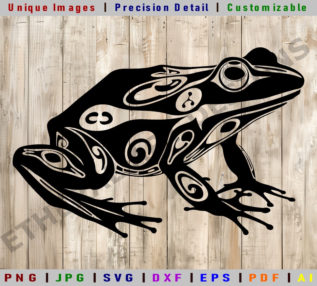 Frog SVG | Frog DXF | Inuit Art | Alaskan Native Art | Cricut Cut File ...