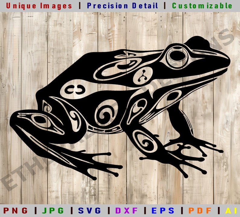 Frog SVG | Frog DXF | Inuit Art | Alaskan Native Art | Cricut Cut File ...