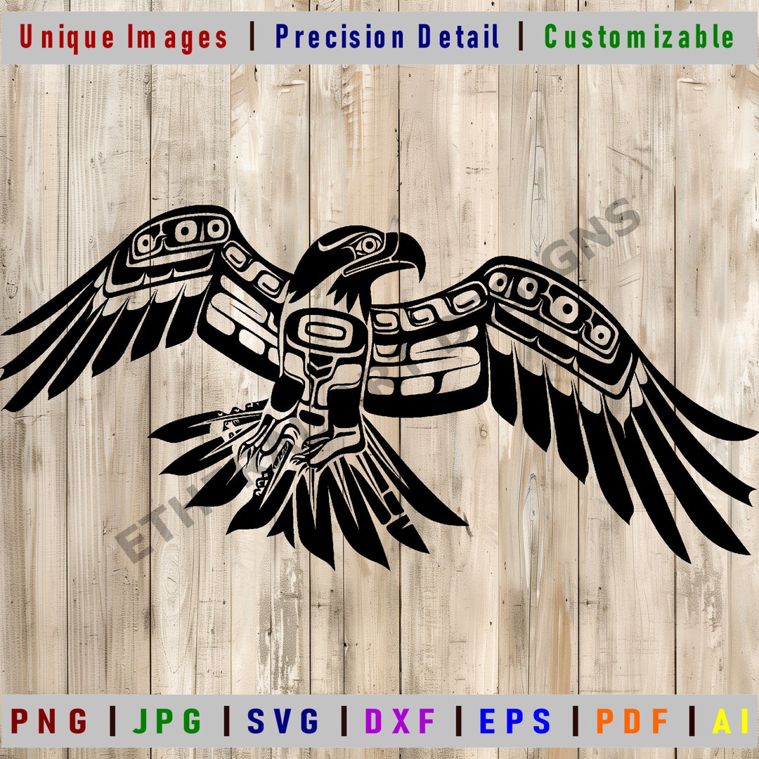 Eagle SVG | Canadian Native Art | Alaskan Native Art | Cricut Cut File ...