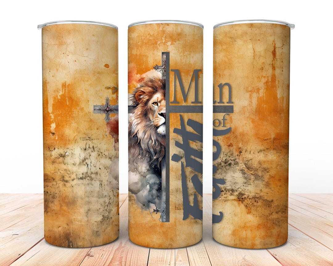 Grunge Man of Faith Sublimation Design for Men of Faith Scripture ...