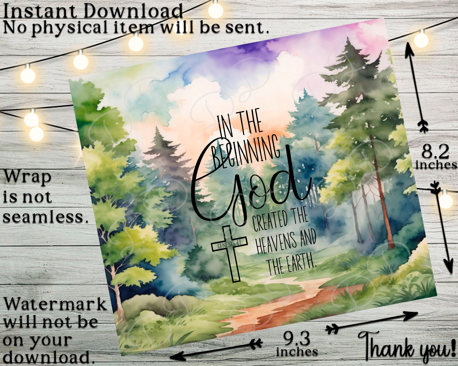 Christian Bible Verse Tumbler Wrap, 20oz Skinny Tumbler Sublimation ...