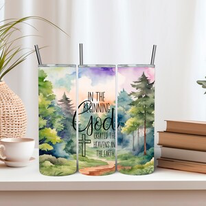 Christian Bible Verse Tumbler Wrap, 20oz Skinny Tumbler Sublimation ...