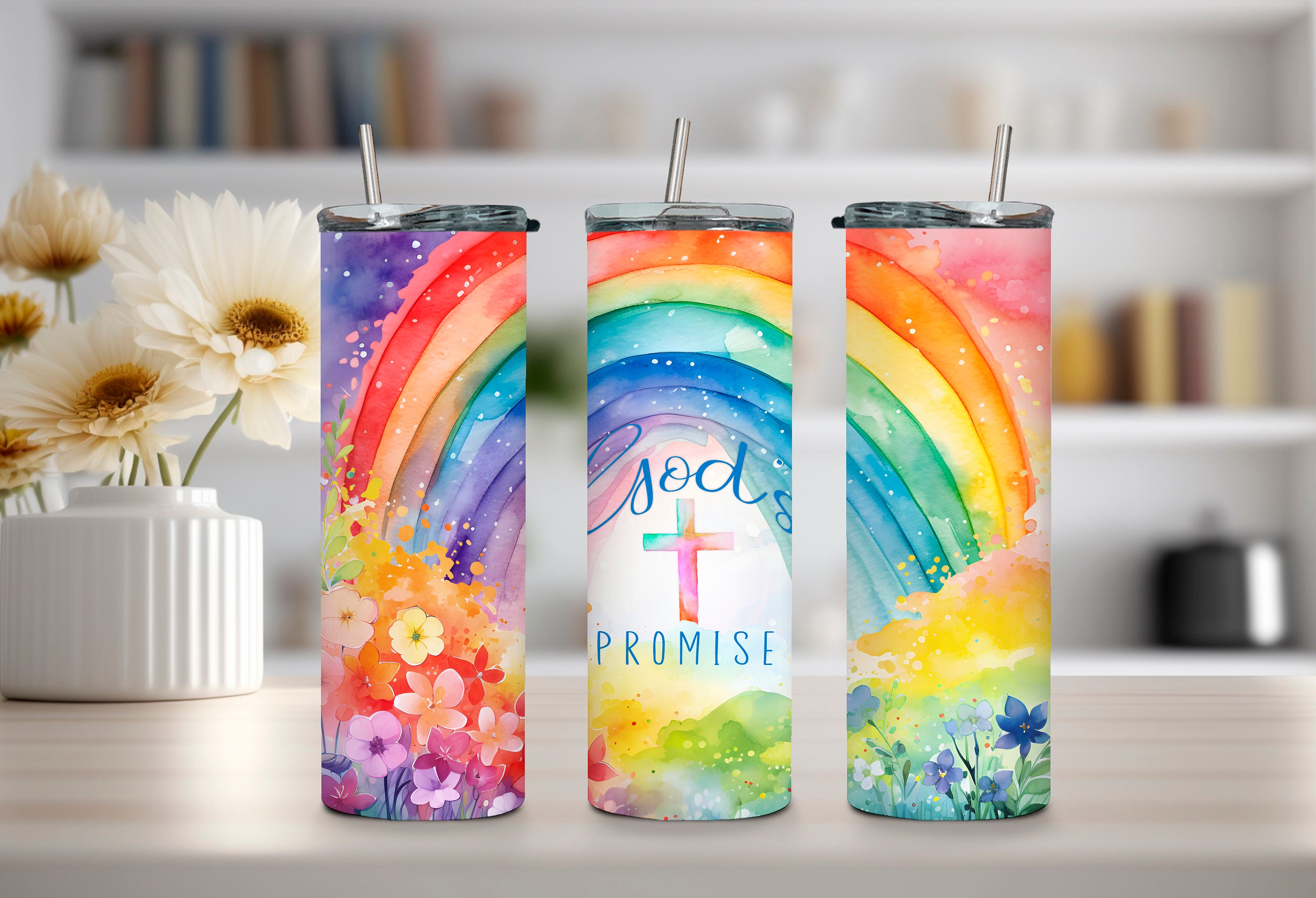 God's Promise Rainbow Tumbler Wrap, God's Rainbow Covenant, God's ...