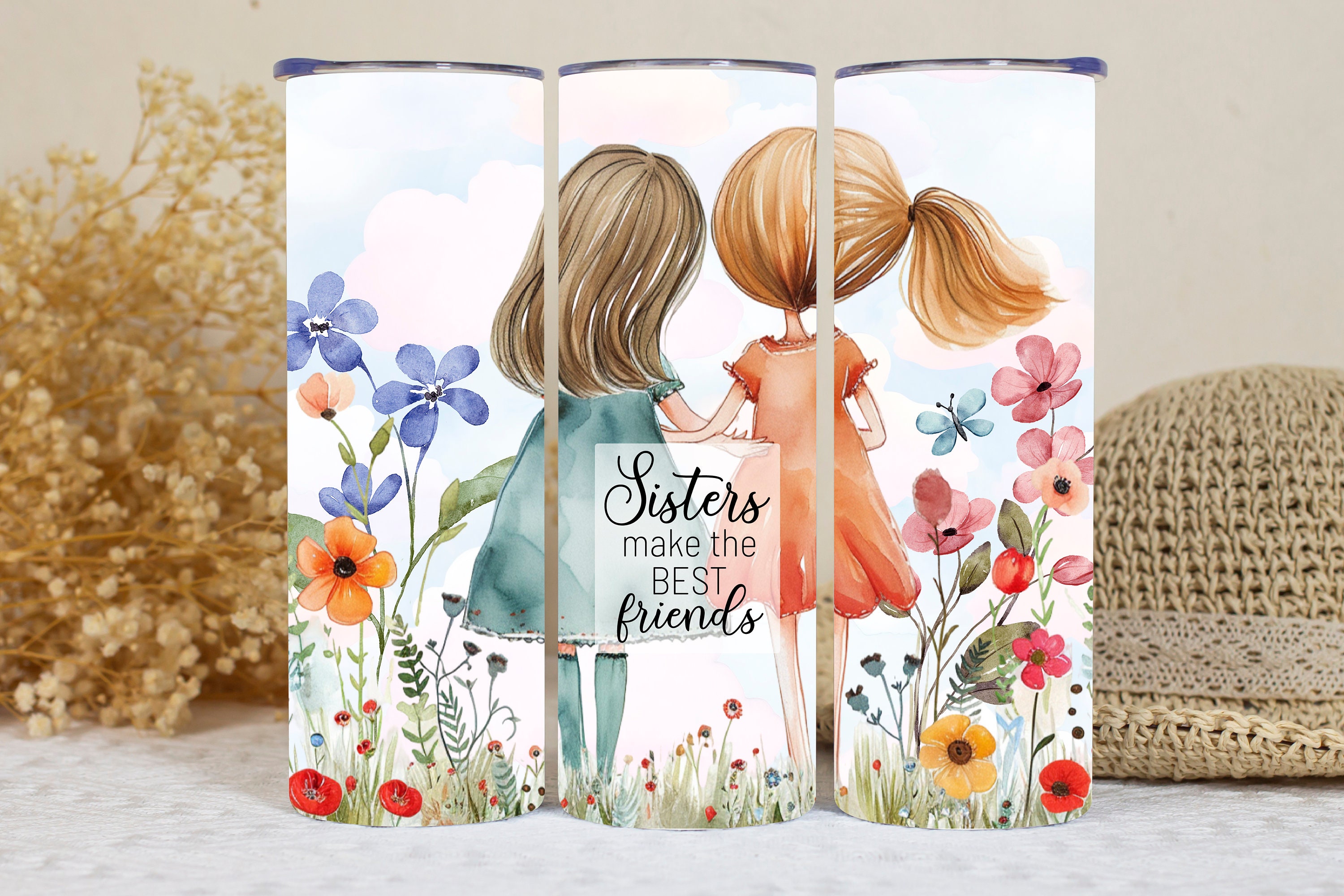 Sisters Sublimation Design, Sister Wrap, Digital Sublimation Design ...