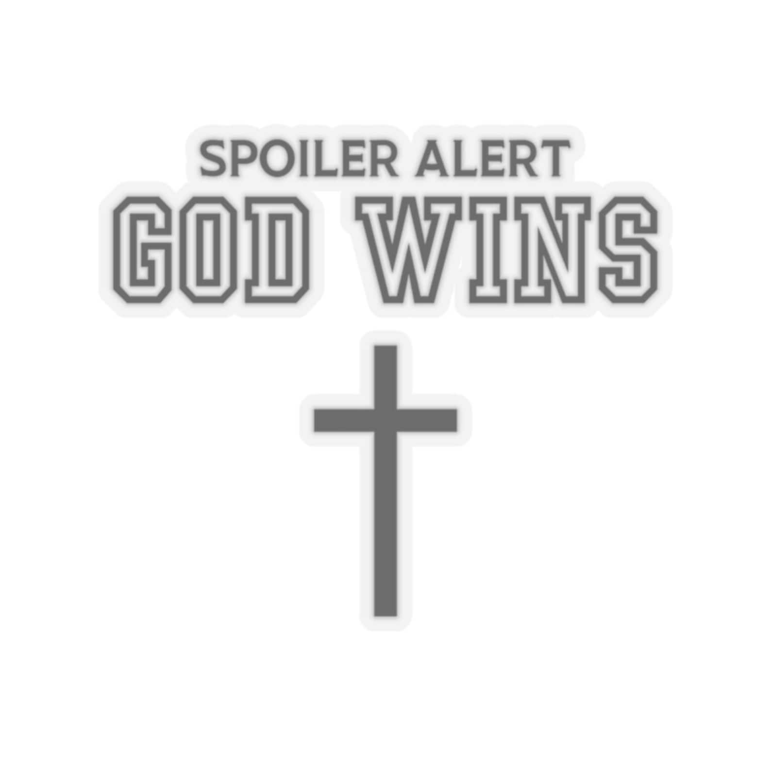 Christian Faith Sticker God Wins Jesus Sticker for Bible Journaling ...