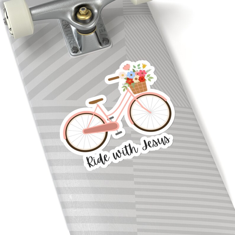 Christian Faith Sticker Bicycle Jesus Sticker for Bible Journaling ...