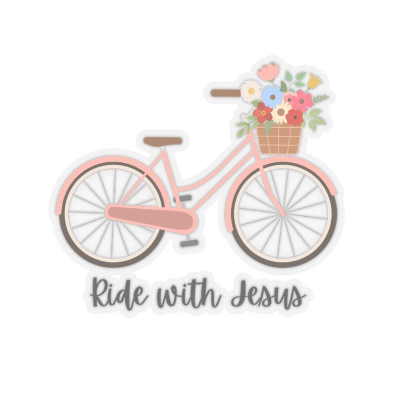 Christian Faith Sticker Bicycle Jesus Sticker for Bible Journaling ...