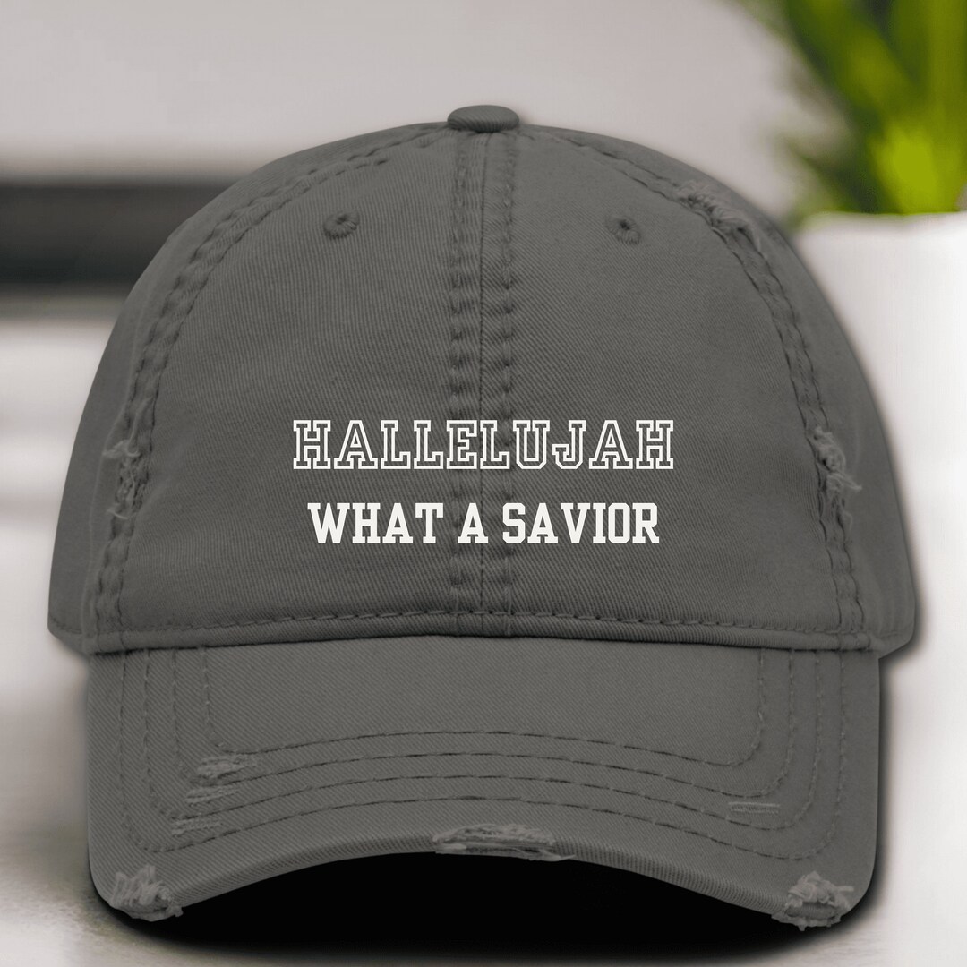 Christian Distressed Ball Cap Faith Baseball Christian Gift Faith Based ...