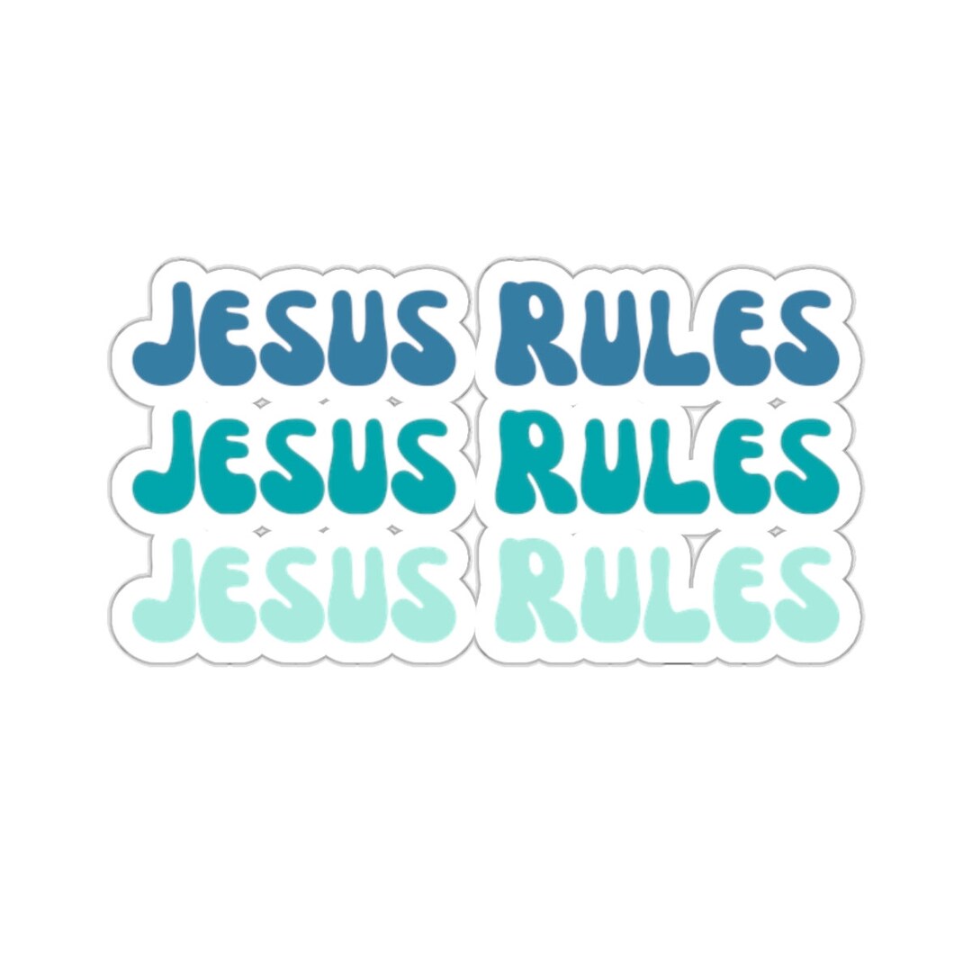 Christian Faith Sticker Jesus Rules Jesus Sticker for Bible Journaling ...