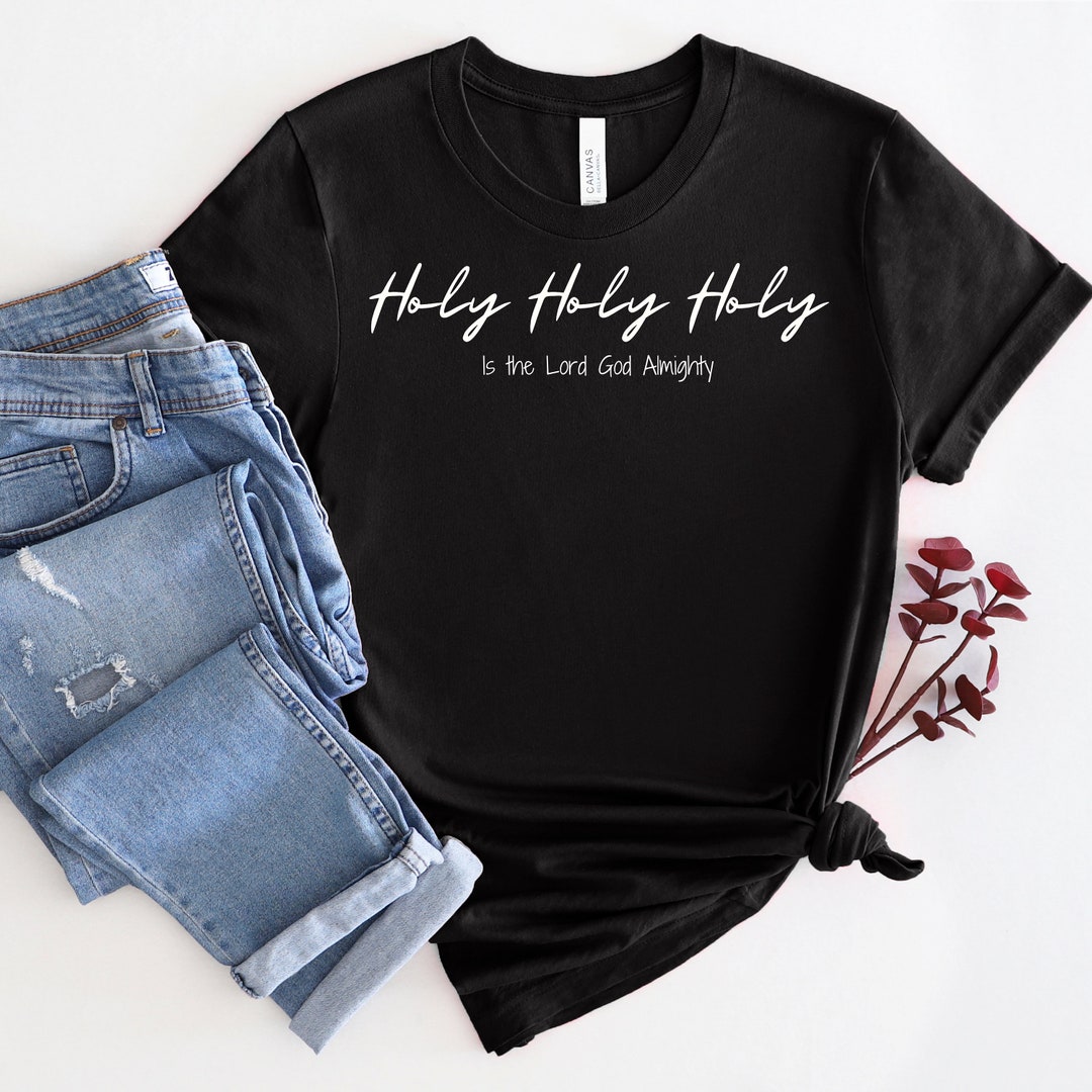 Holy Holy Holy Christian T-shirt | Oversized T-shirt | Christian ...