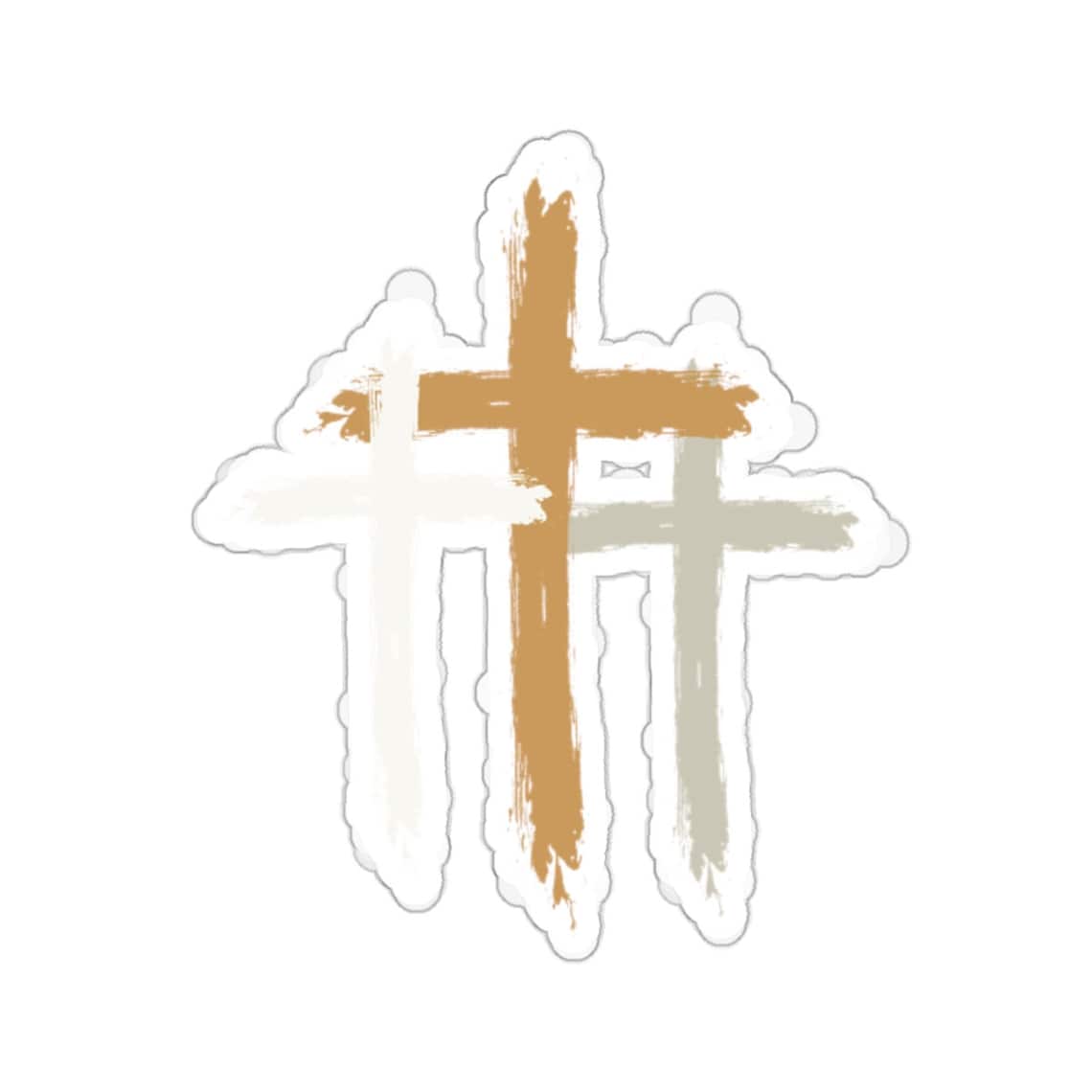Christian Faith Sticker Three Crosses Jesus Sticker Bible Journaling ...