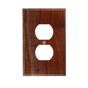 Walnut Light Switch and Wall Outlet Covers for Organic Midcentury ...