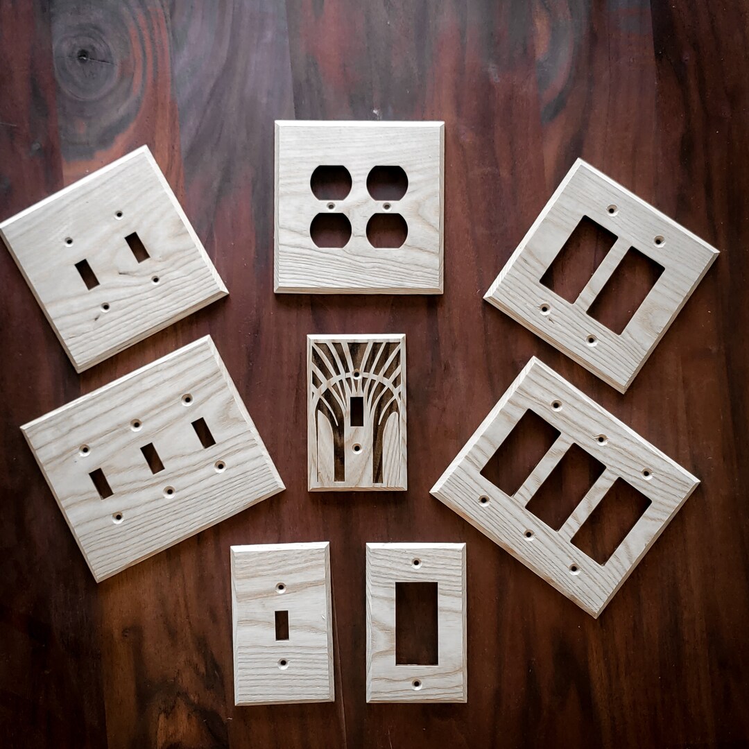 Customizable Ash Wood Light Switch and Outlet Covers - Etsy