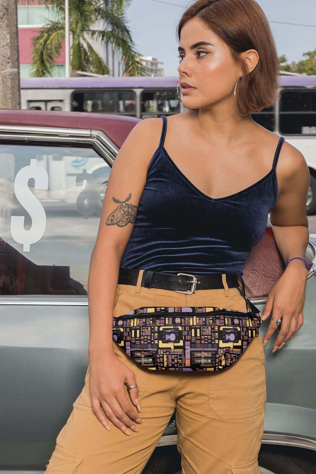 Sci-fi Vacation Fanny Pack - LCARS Enterprise D Design, Gift for ...