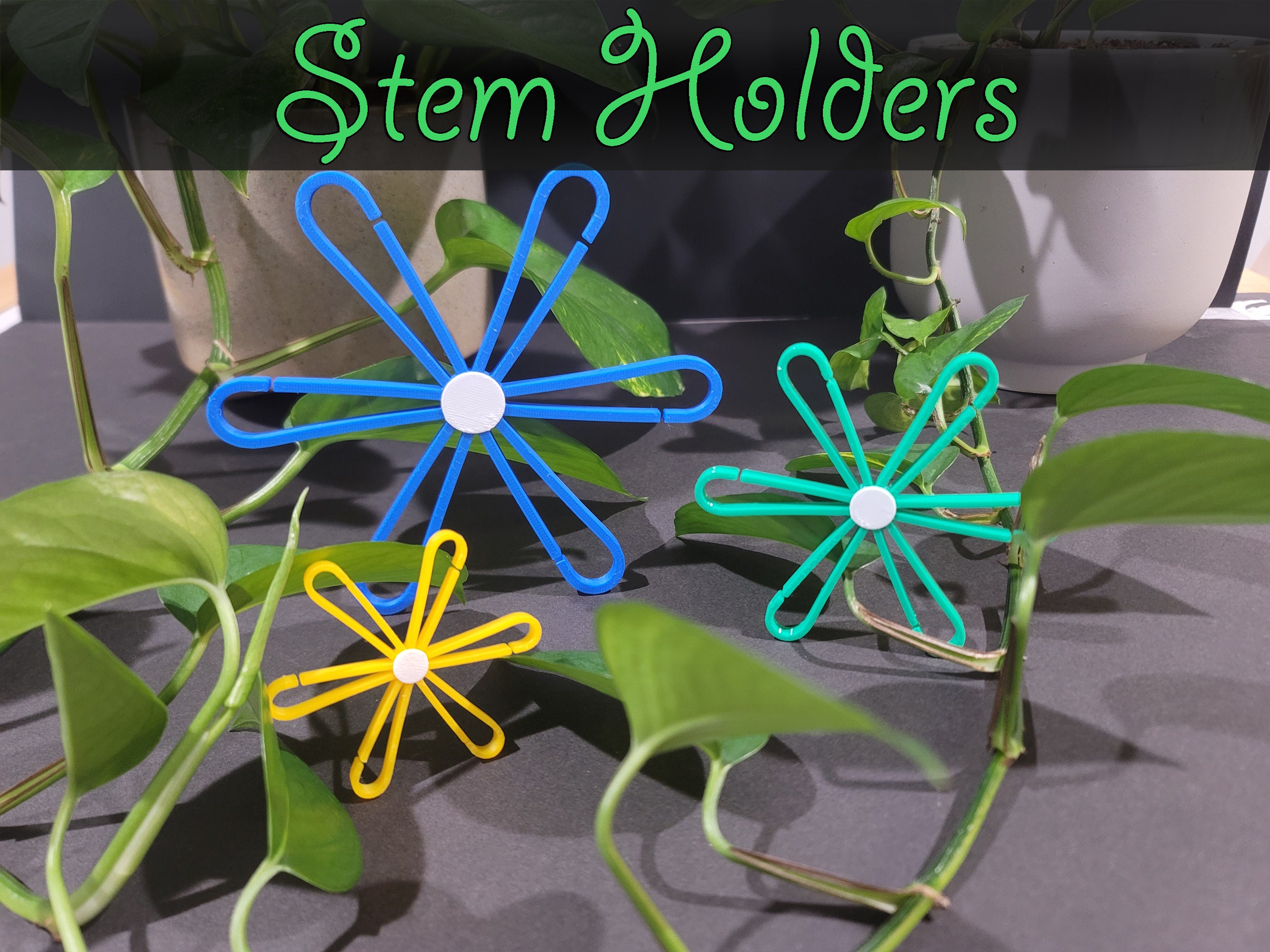 Flower Shaped Stem Holders - Plant Support - Plant Accessories - Etsy