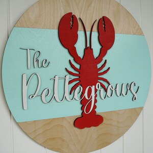 Maine Squeeze | Custom Wood Door Sign, Personalized Door Sign, Front ...