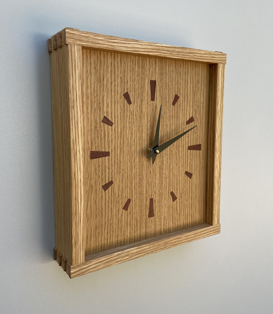 Dovetailed Riftsawn White Oak Wall Clock - Etsy