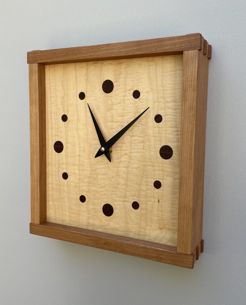 Cherry Hand Dovetailed Wall Clock - Etsy