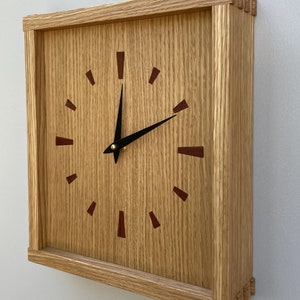 Dovetailed Riftsawn White Oak Wall Clock - Etsy