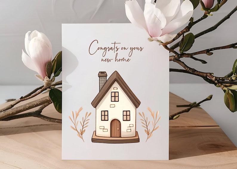 Congrats on Your New Home Card Printable - Etsy