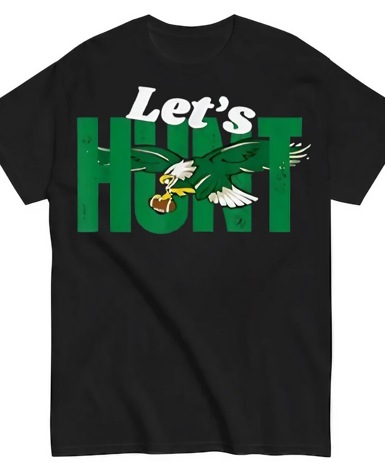 Vintage Let's Hunt Eagles Saying Design - Etsy